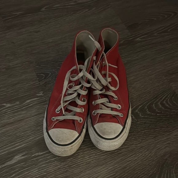 Converse | Shoes | Red Converse High Tops | Poshmark